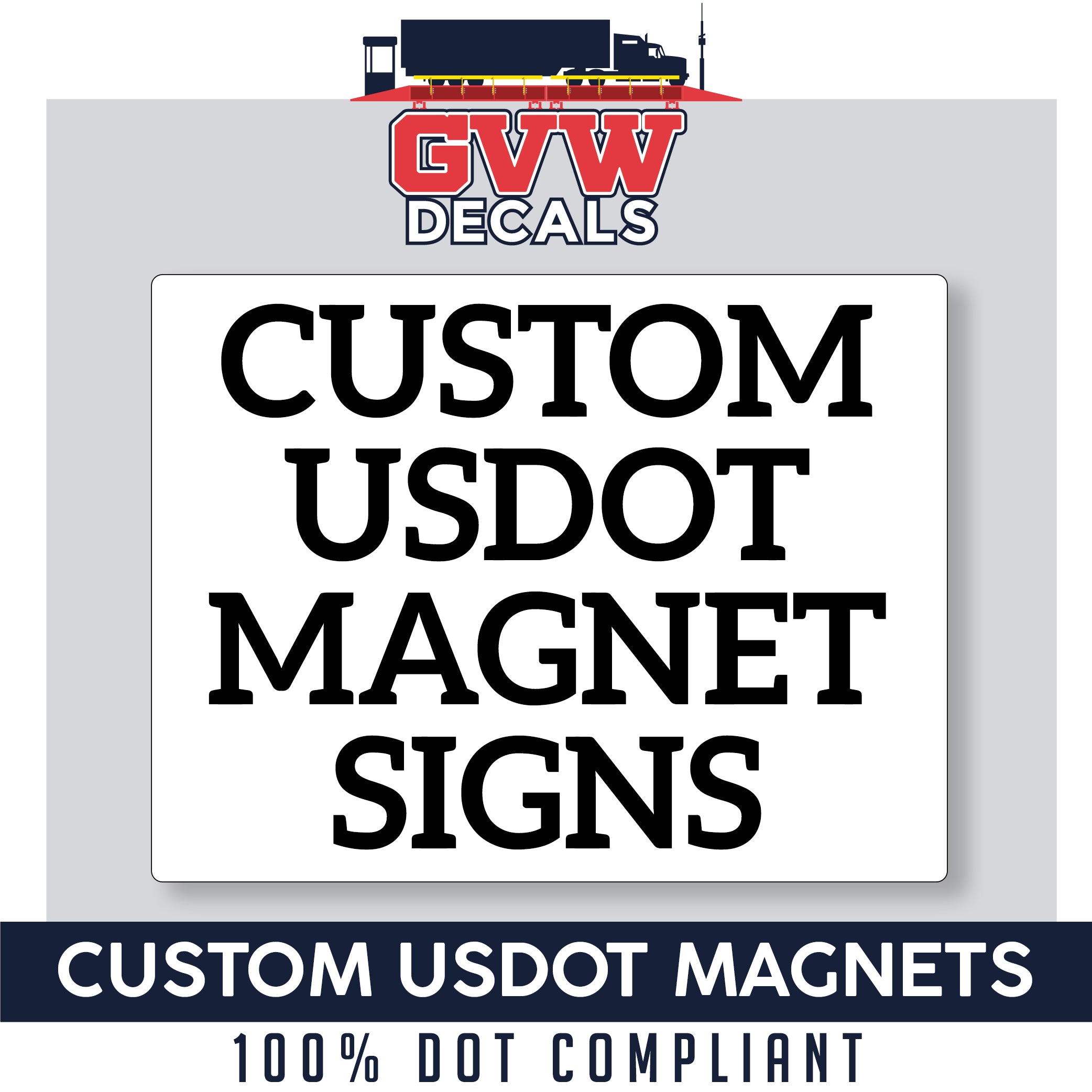 Custom USDOT Magnet Signs – GVWDecals